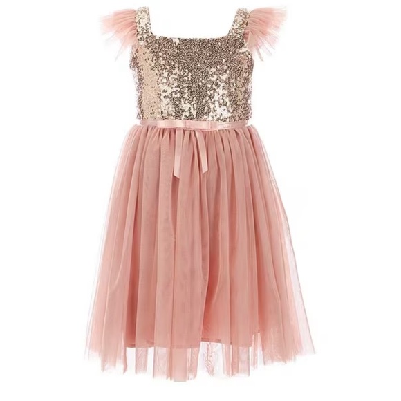 Popatu | Dresses | Popatu Girls Sequin Tulle Dress | Poshmark